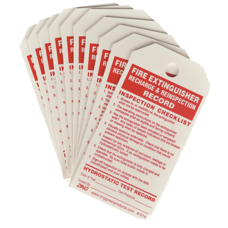 Fire Extinguisher Tags - Carlos Graphics Printing